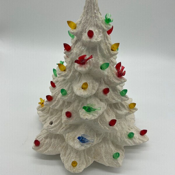 White Ceramic Christmas Tree - Etsy