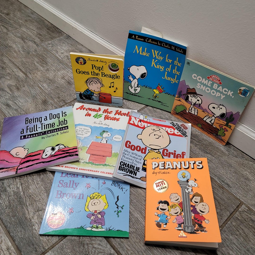 Lot of 8 Vintage Peanuts / Snoopy Paperback Books - Etsy
