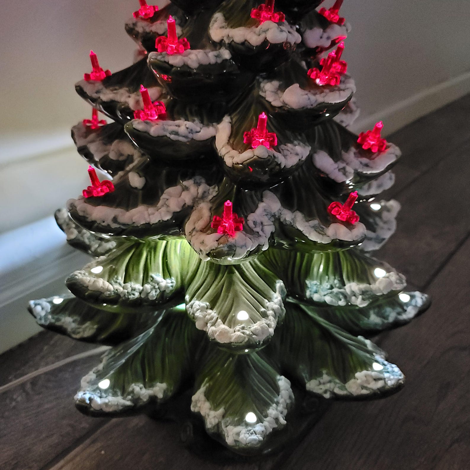 Christmas Tree Atlantic Mold Ceramic Lighted 1974 Large 22" Vtg - Etsy
