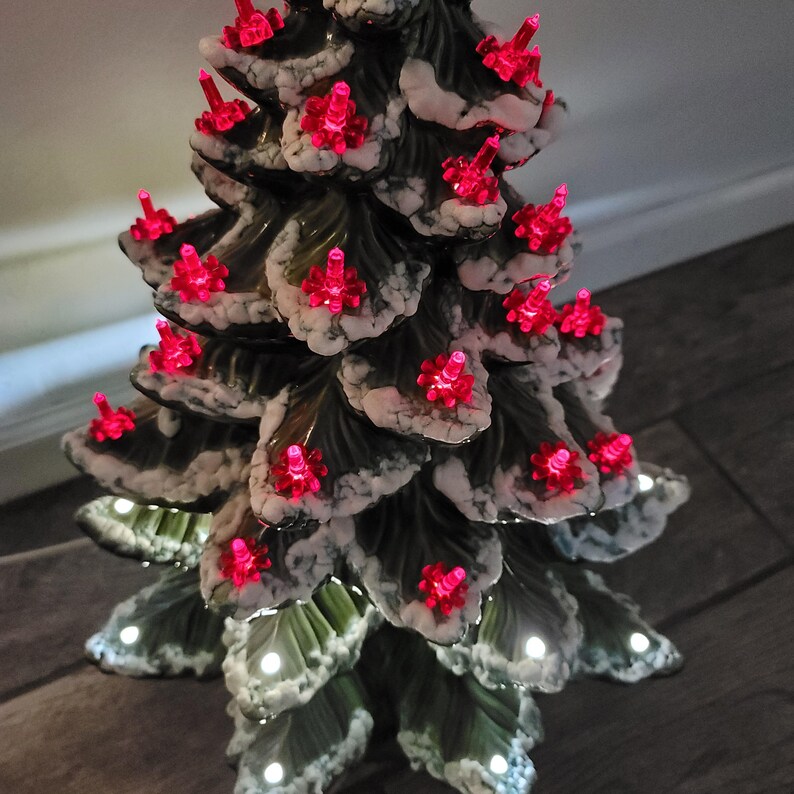 Christmas Tree Atlantic Mold Ceramic Lighted 1974 Large 22" Vtg - Etsy