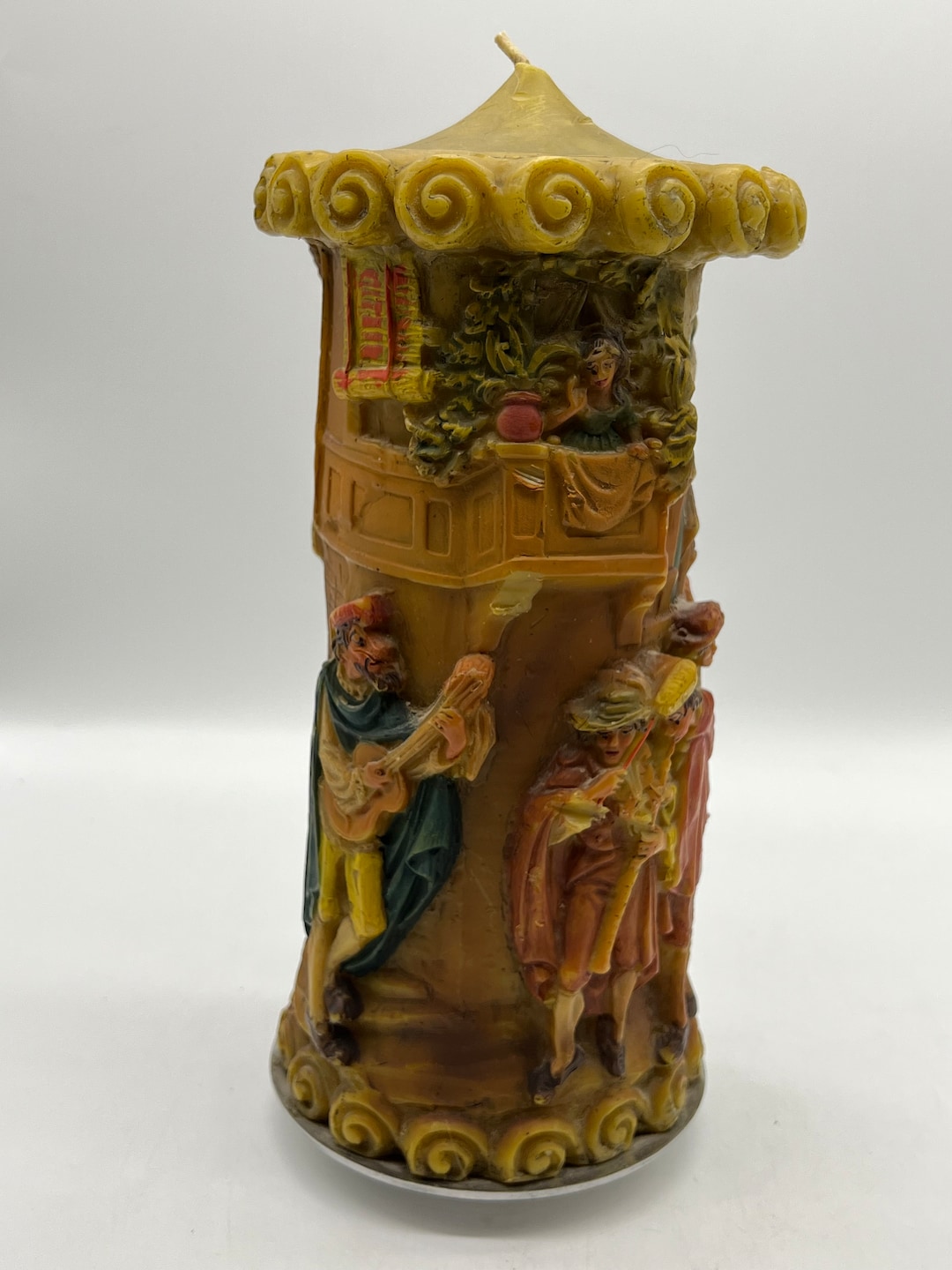 Vintage German Johann Gunter Walldurn Baden Carved Candle - Etsy