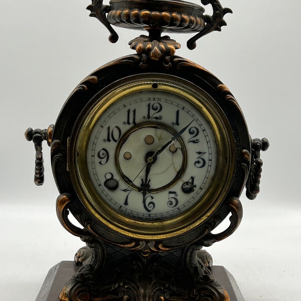 Antique New Haven Mantle Clock - Etsy