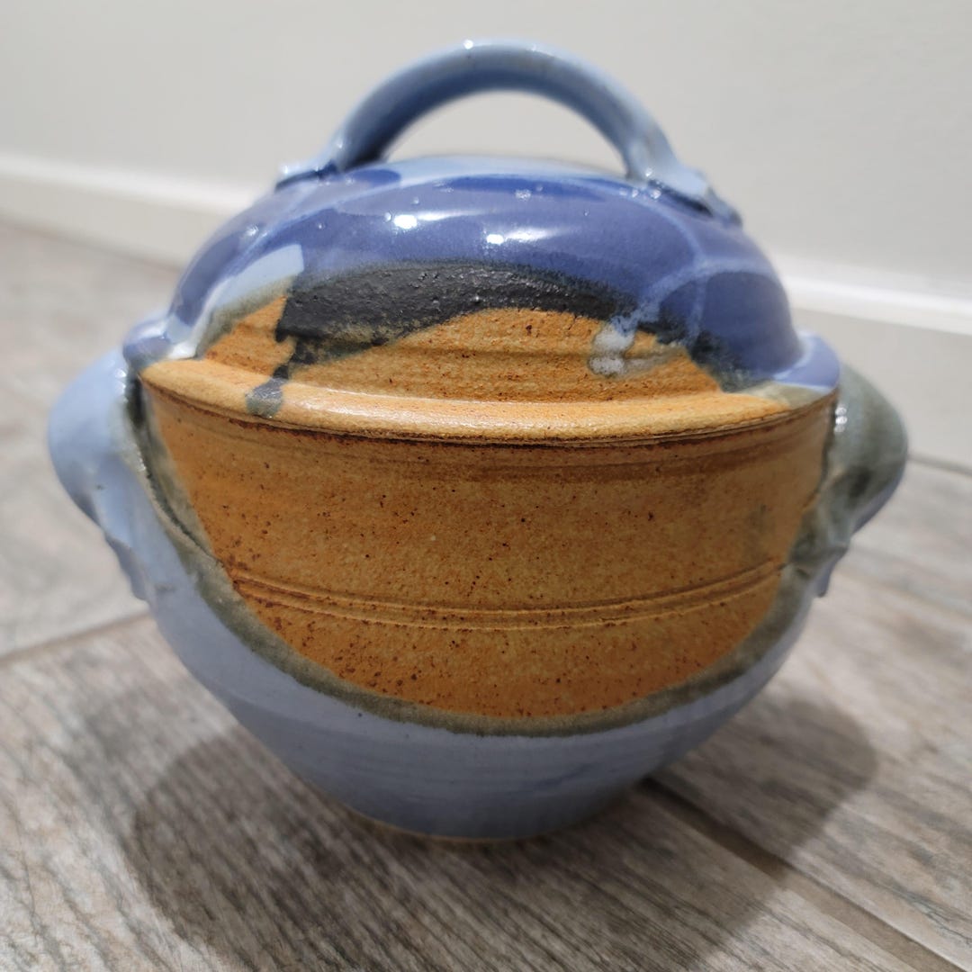Artist Signed Studio Pottery Soup Tureen: Earth Tones Stoneware - Etsy