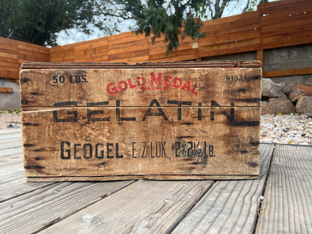 Gold Medal Dynamite Crate Wooden Box Explosives 50lb Illinois - Etsy