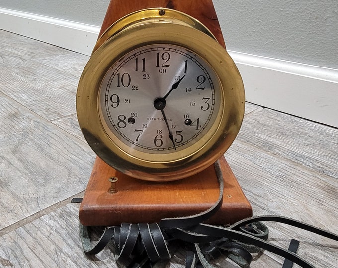 Seth Thomas Brass Ships Bell Clock - Etsy