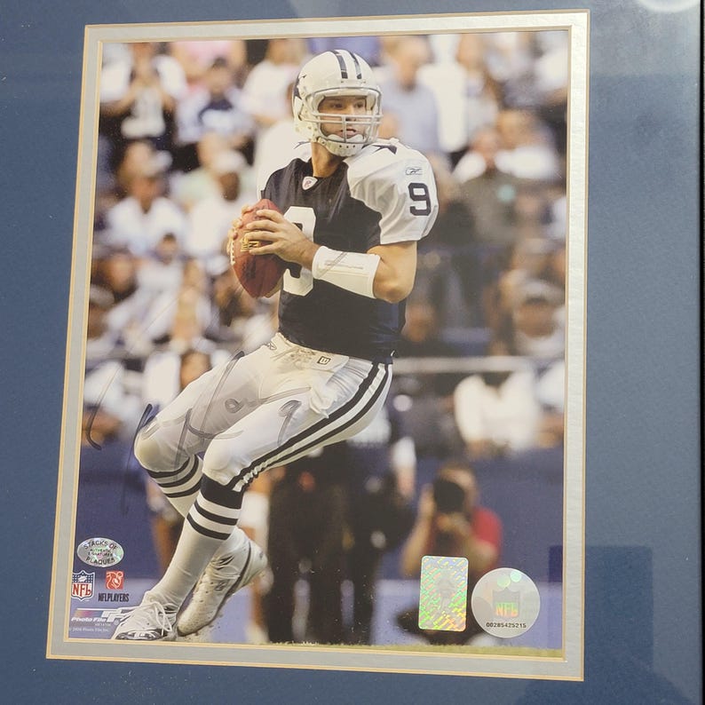 Tony Romo Autographed Shadow Box W/helmet Dallas Cowboys 14.5X26 - Etsy