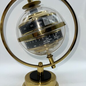 Atomic Sputnik Brass and Lucite Weather Barometer Huger W.germany 1960 ...