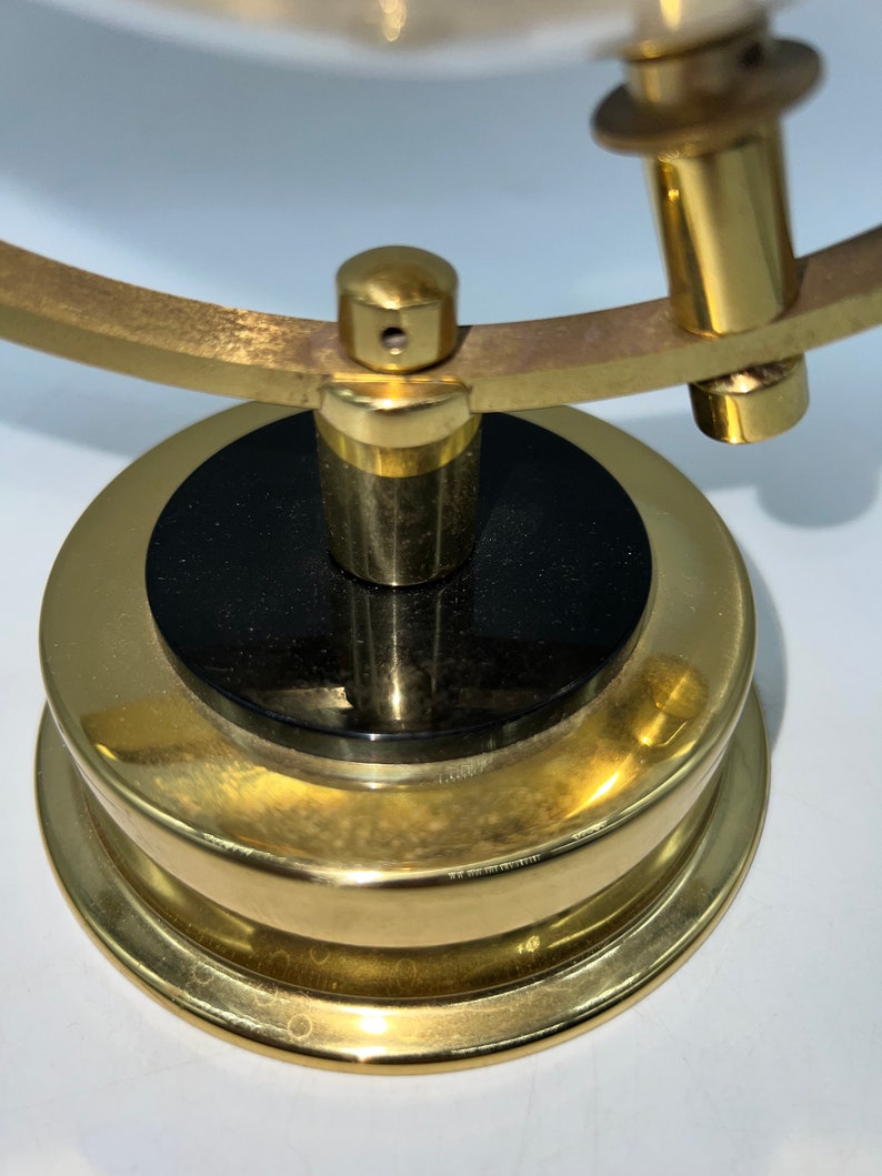 Atomic Sputnik Brass and Lucite Weather Barometer Huger W.germany 1960 ...