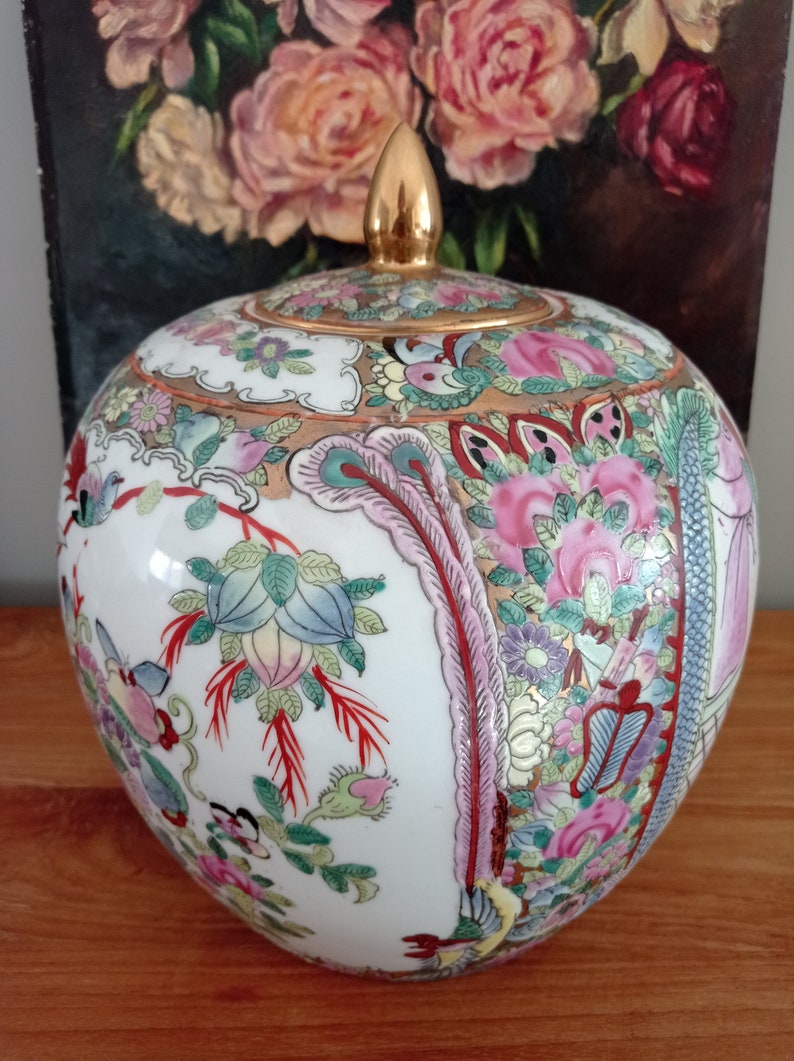 Very Beautiful Chinese Ginger Jar Decorated With Birds - Etsy