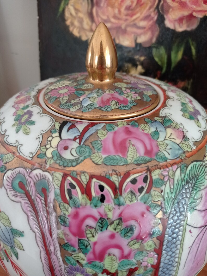Very Beautiful Chinese Ginger Jar Decorated With Birds - Etsy