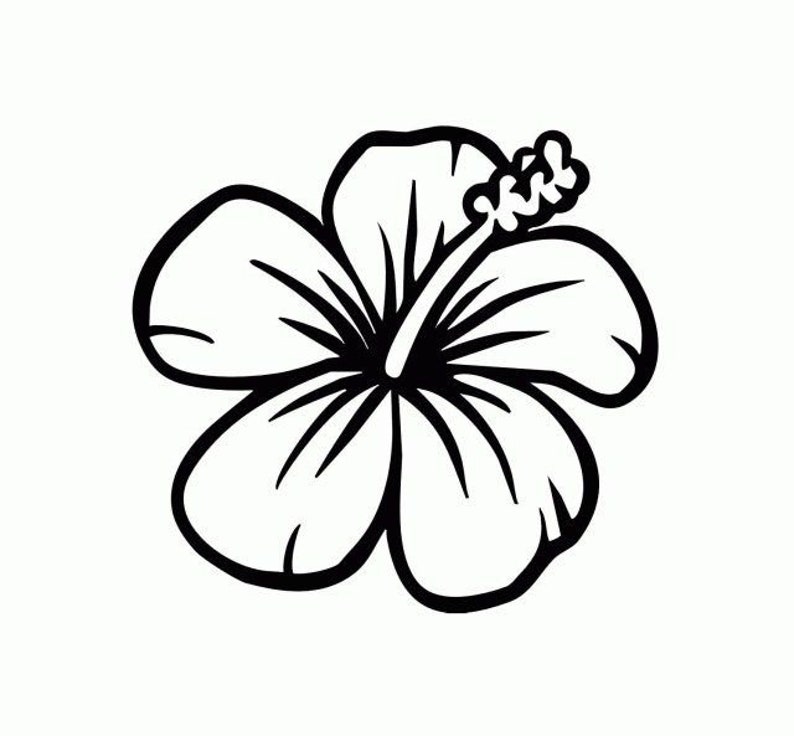 Hawaiian Flower Digital Print - Etsy