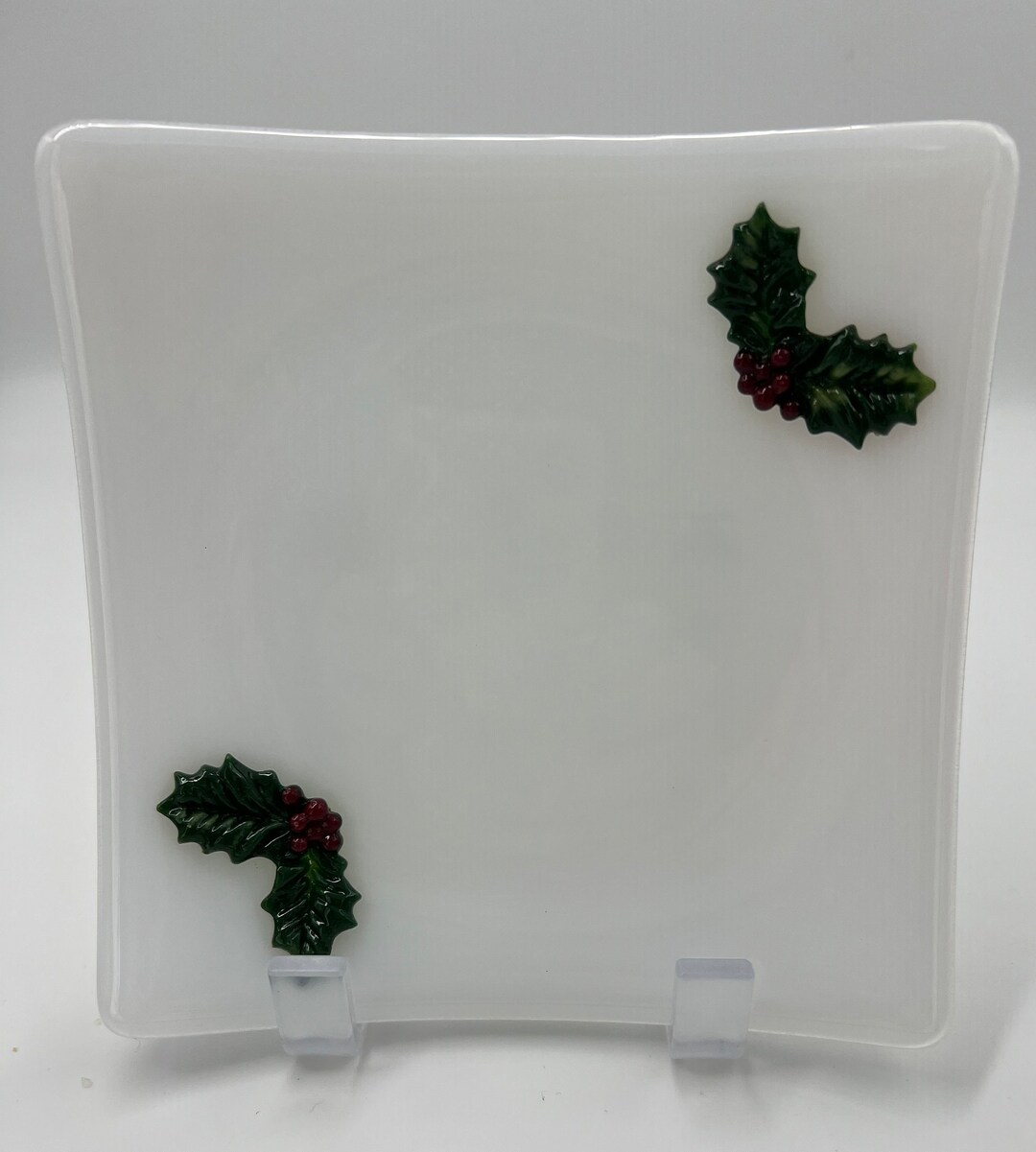 Holly Leaf and Berry Plate - Etsy