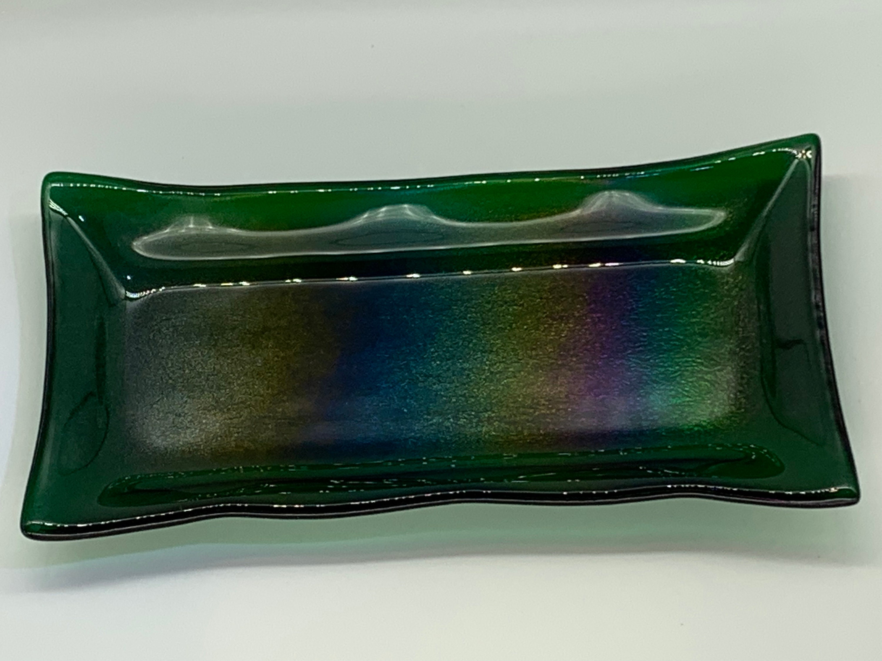 Rectangular Iridescent Ruffle Edge Platters - Etsy