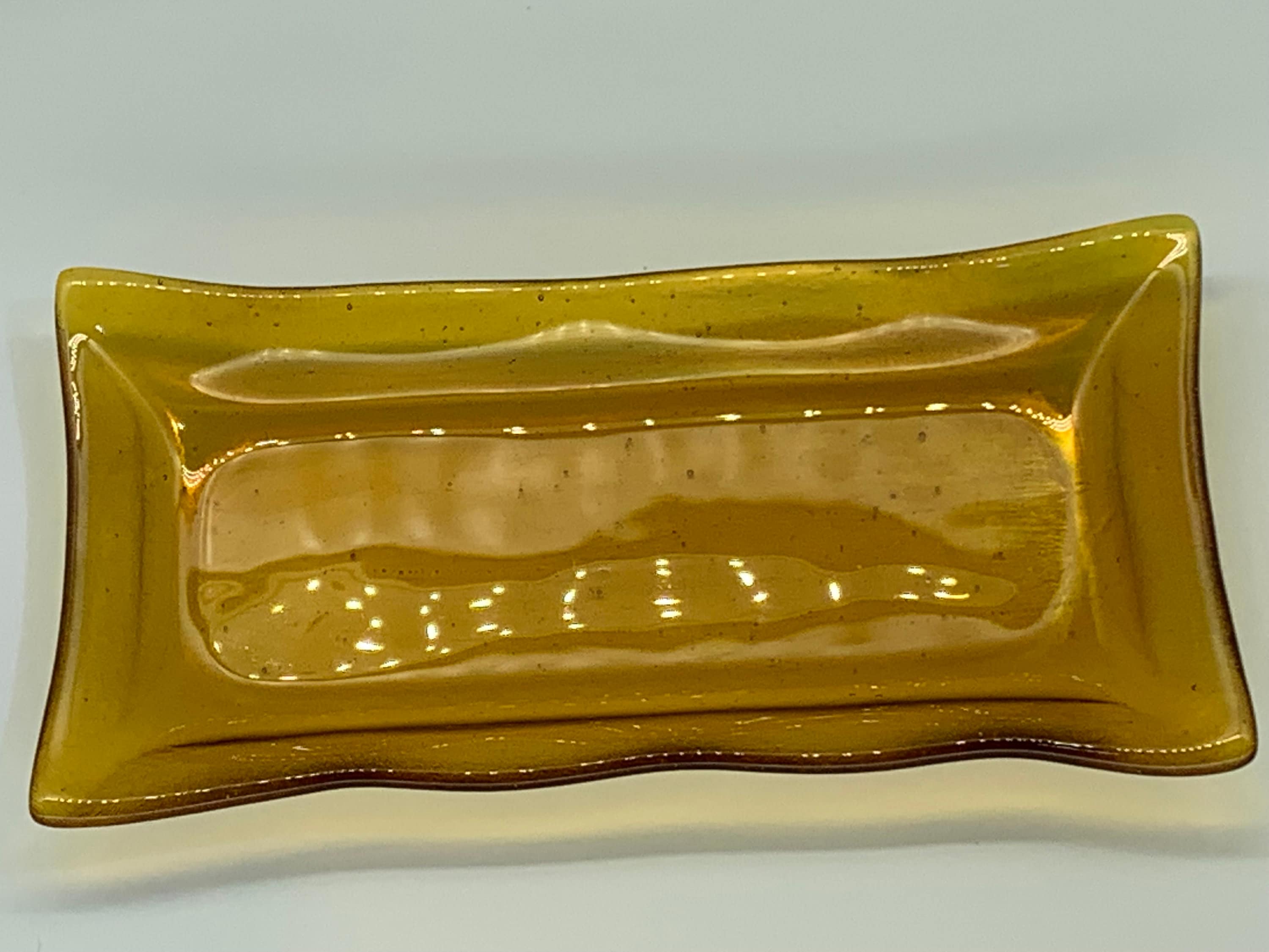 Rectangular Iridescent Ruffle Edge Platters - Etsy