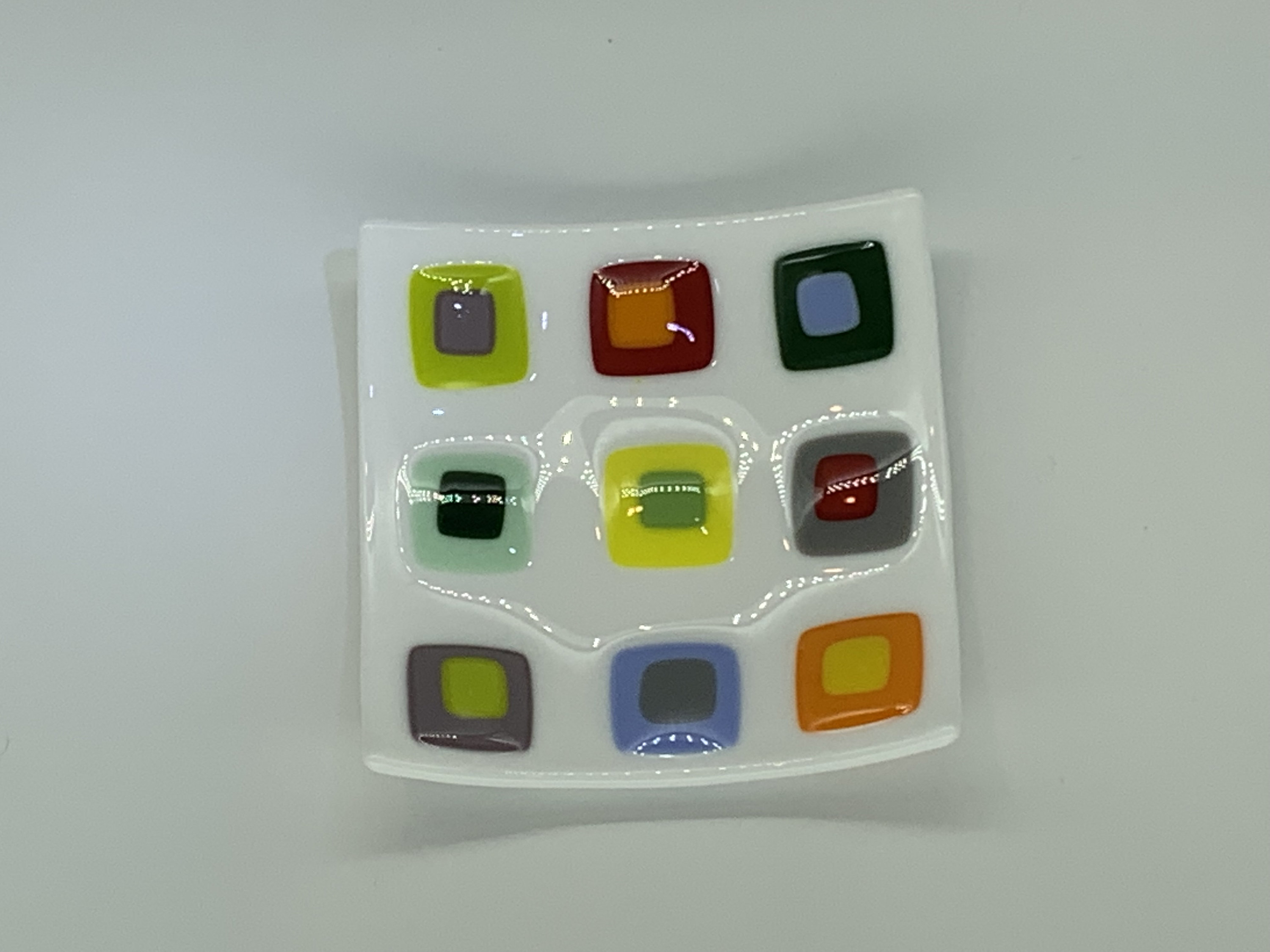 Funky Geo Glass Plates - Etsy