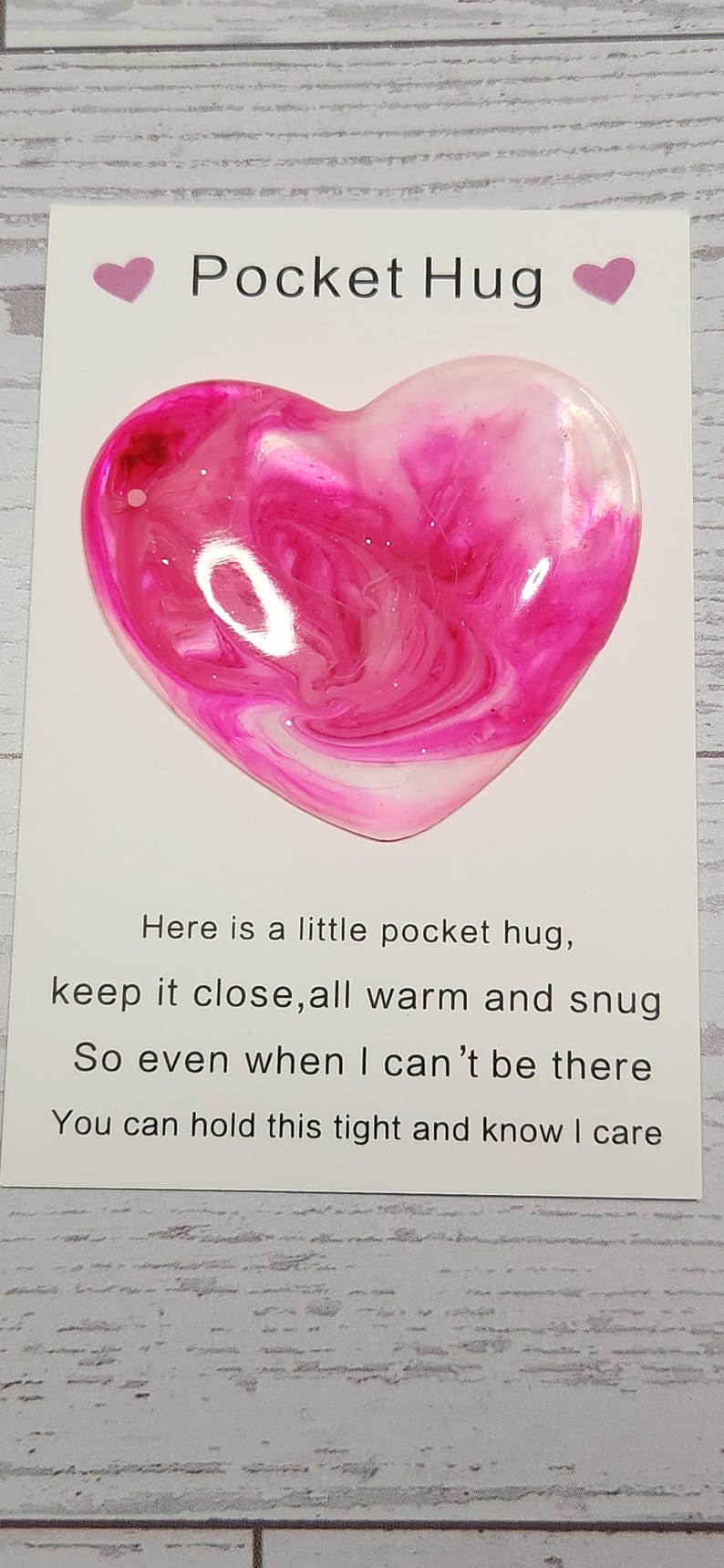 Pocket Hug Heart Wispy Pink - Etsy
