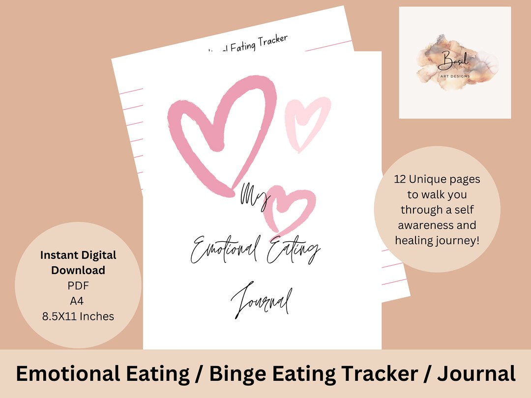 Emotional Binge Eating Tracker / Journal - A Guide to Build Awareness ...