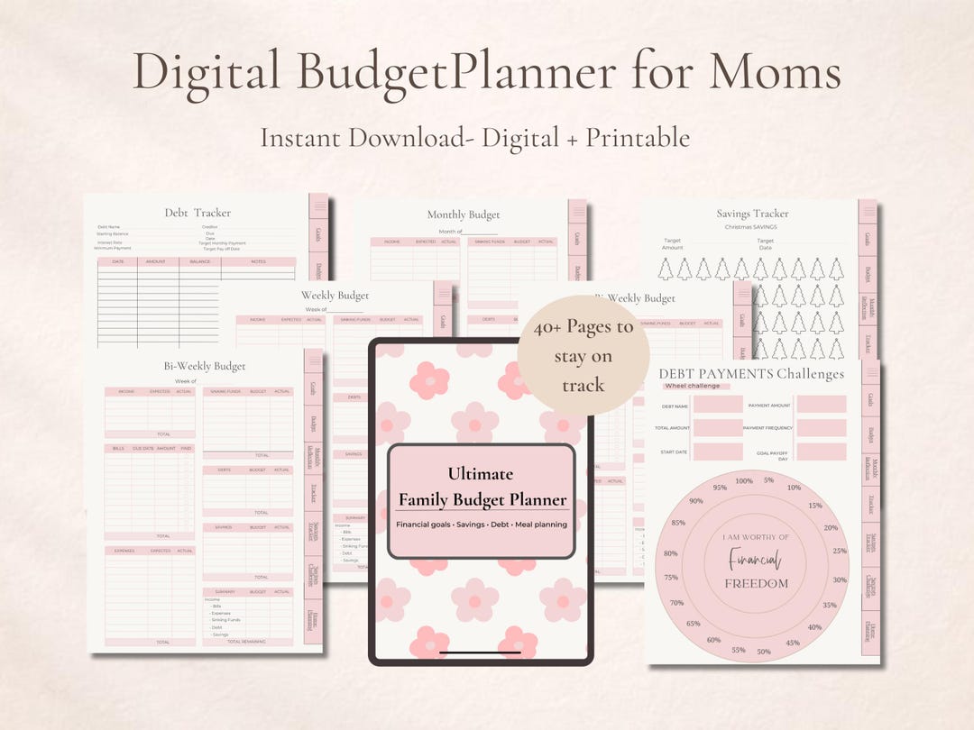 Digital Budget Tracker for Goodnotes and Notability, Weekly and Monthly ...
