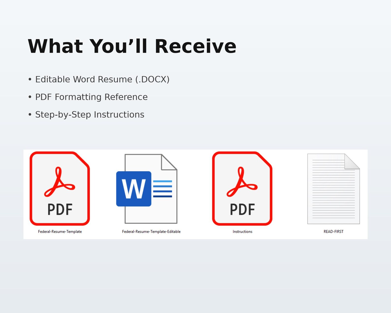 2 Page Federal Resume Template | USAJOBS Style Resume, Editable Word ...