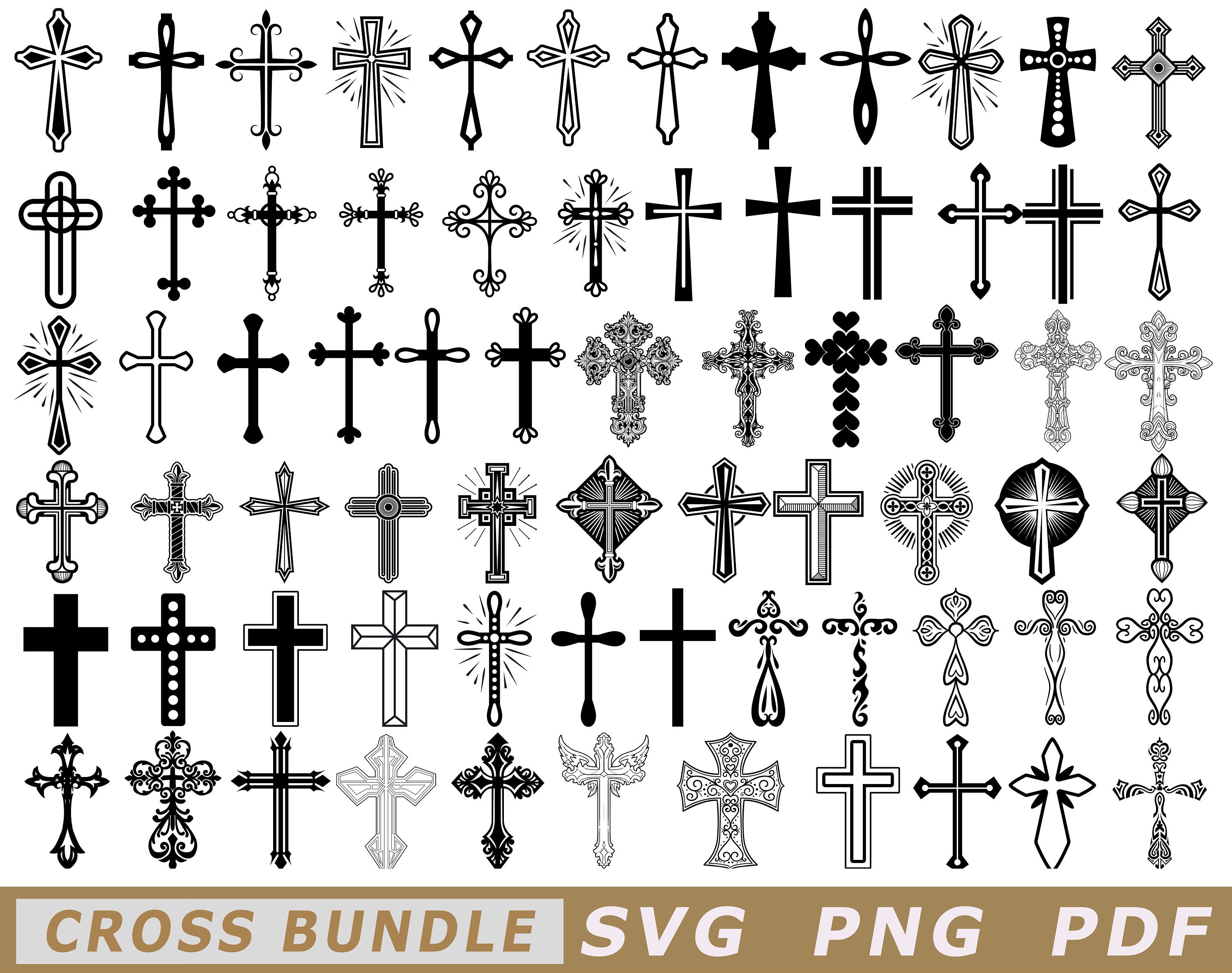 70+ Design, CROSS BUNDLE SVG Files, Cross Cut Files , Cross Clipart ...