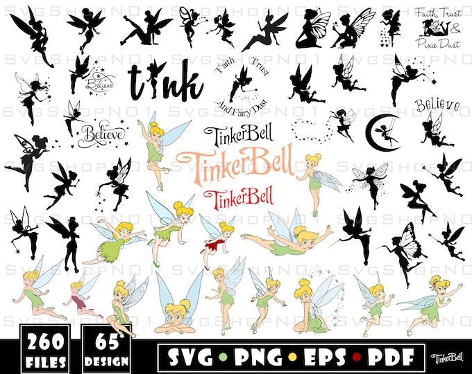 Tinkerbell Svg , Tinkerbell Png, Tinkerbell Svg Cut Files, Tinkerbell ...