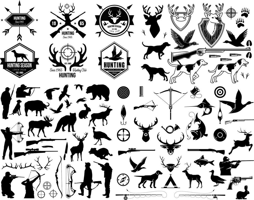 95+ DESIGN, Hunting SVG Bundle, Hunting Dad Svg, Deer Hunting Svg ...