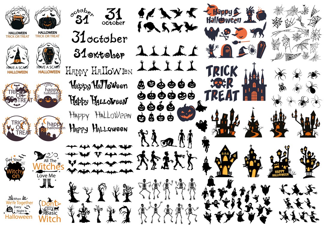 HALLOWEEN SVG Bundle, Happy Halloween SVG, Halloween Clipart Svg ...