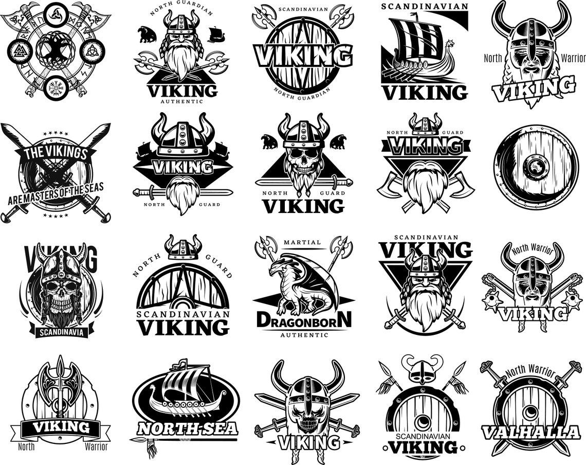 Viking SVG Bundle, Viking Clipart, Viking SVG Cut Files for Cricut ...