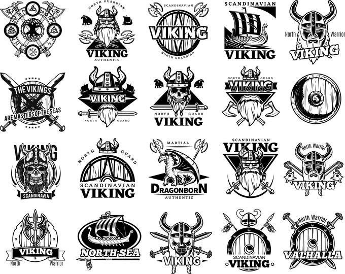 Viking SVG Bundle, Viking Clipart, Viking SVG Cut Files for Cricut ...