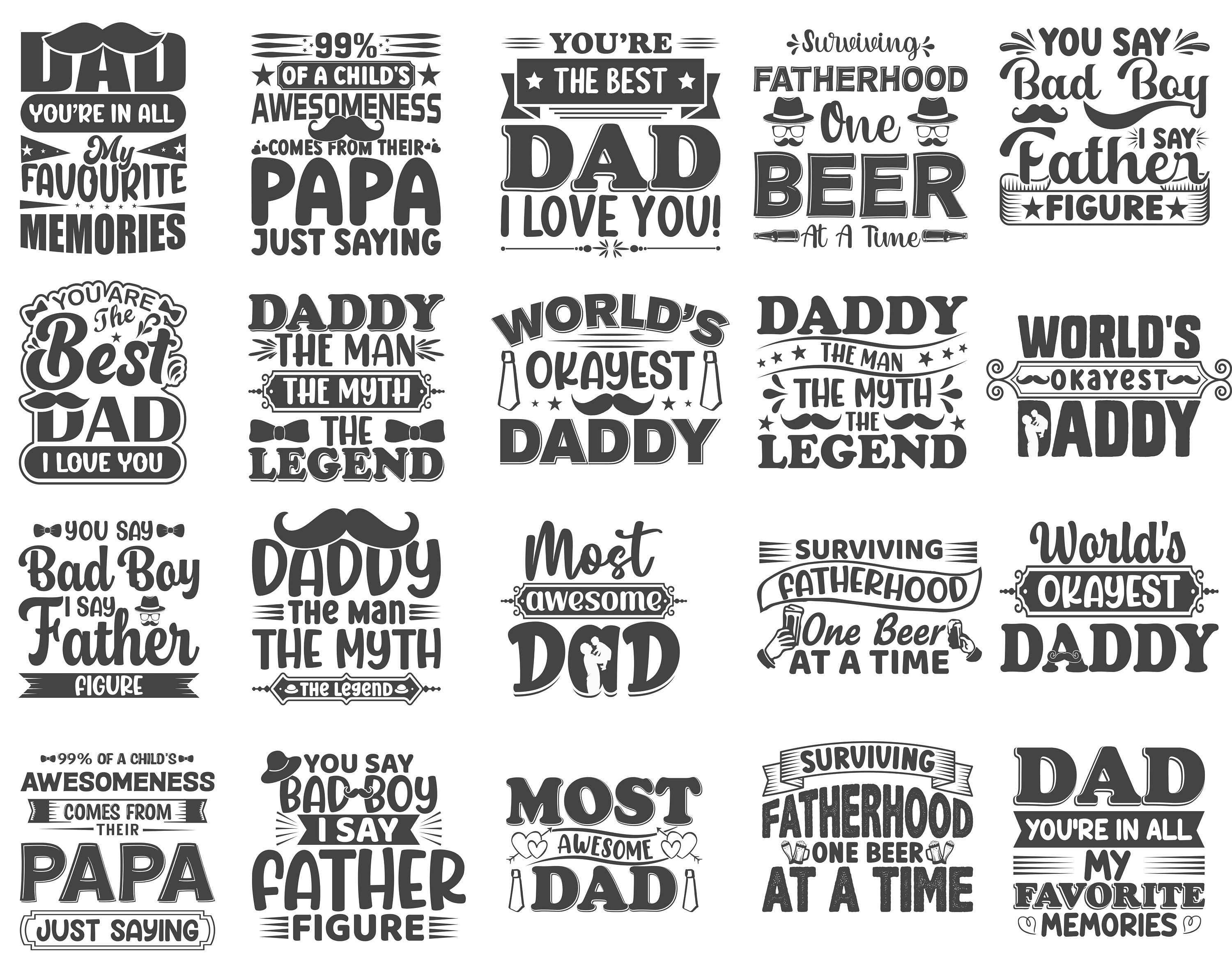 Dad SVG, Father Svg, Best Dad Svg, World's Most Awesome Dad Svg, Father ...