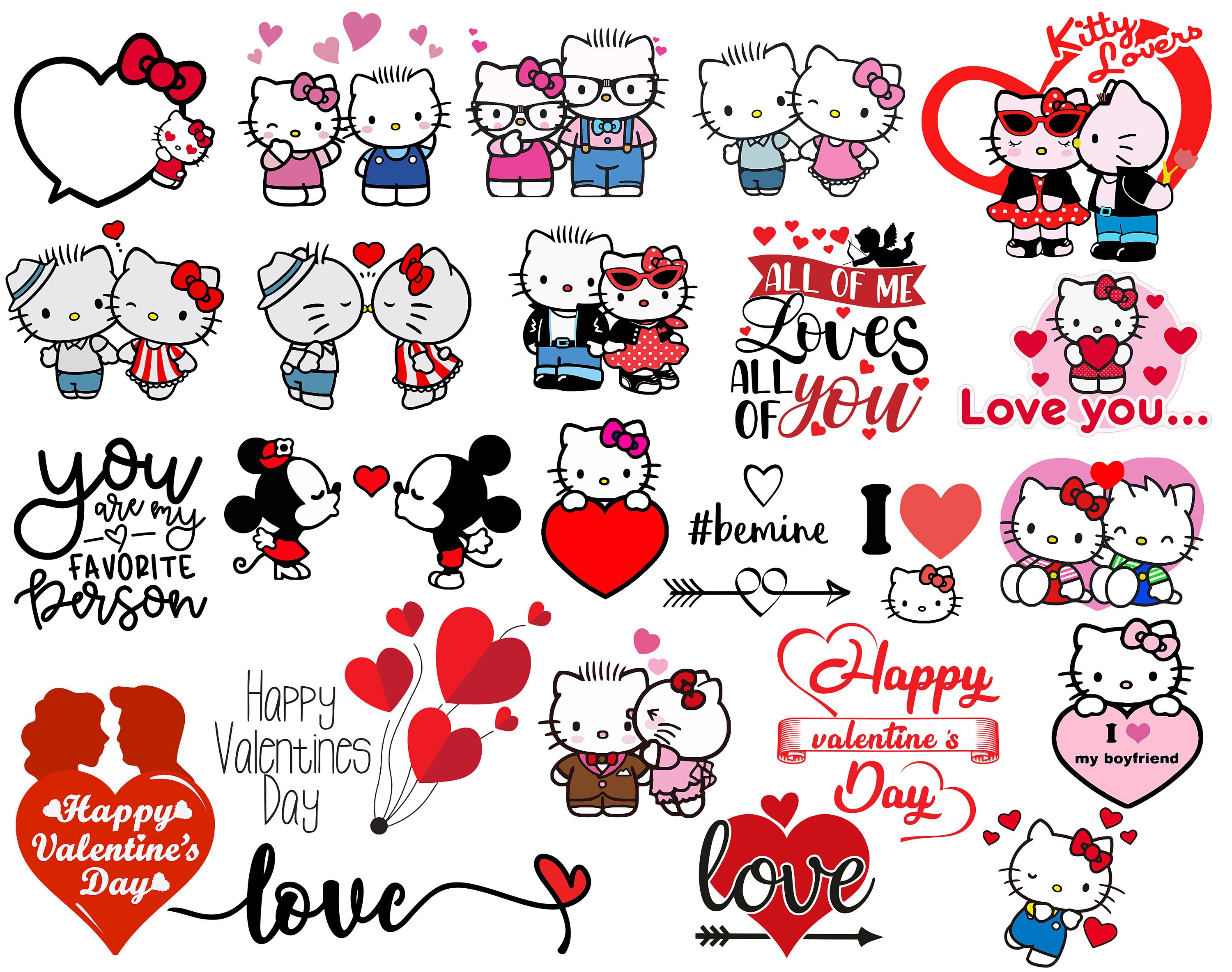 75+ DESİGN, Valentines Svg Bundle, Valentines Day Svg, Happy Valentine ...