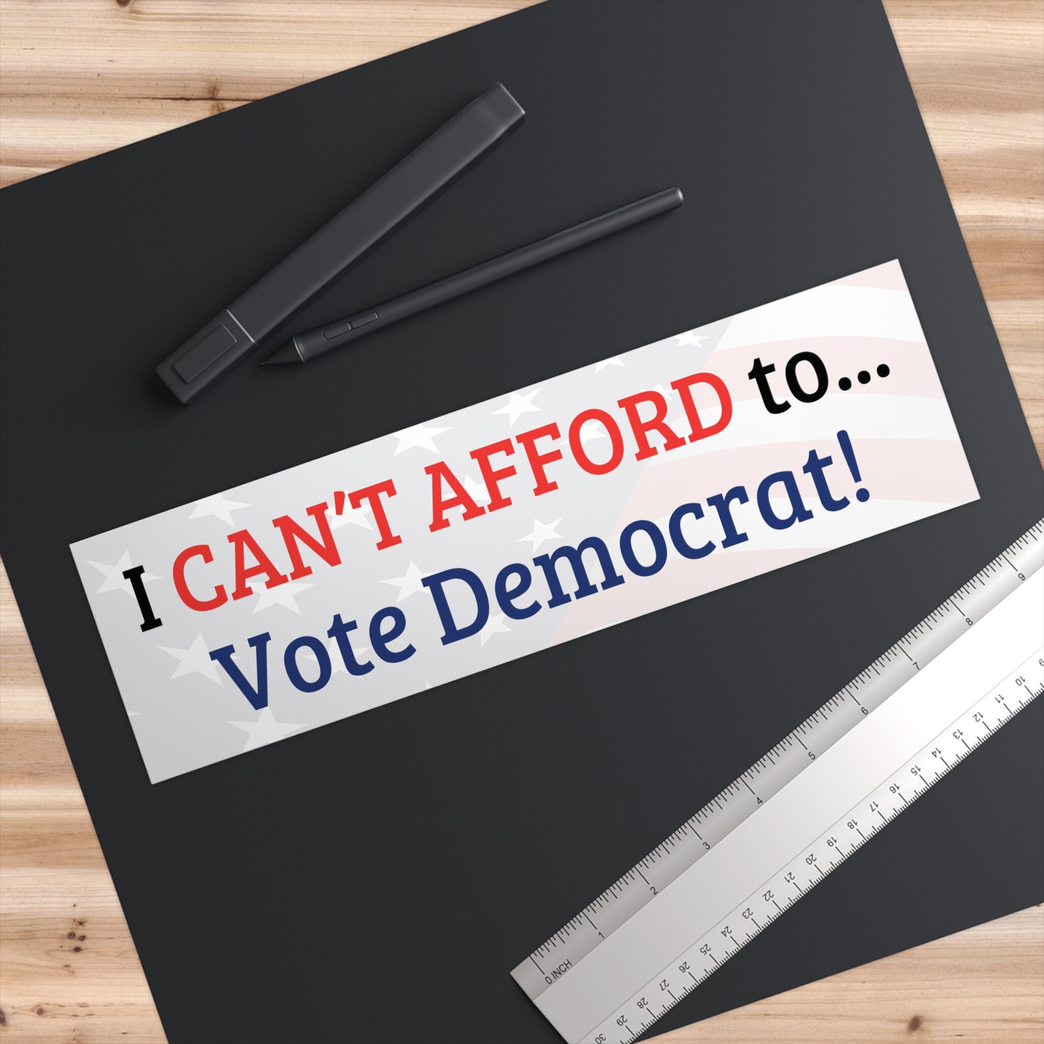 Anti-democrat Bumper Sticker I Can't Afford to Vote - Etsy