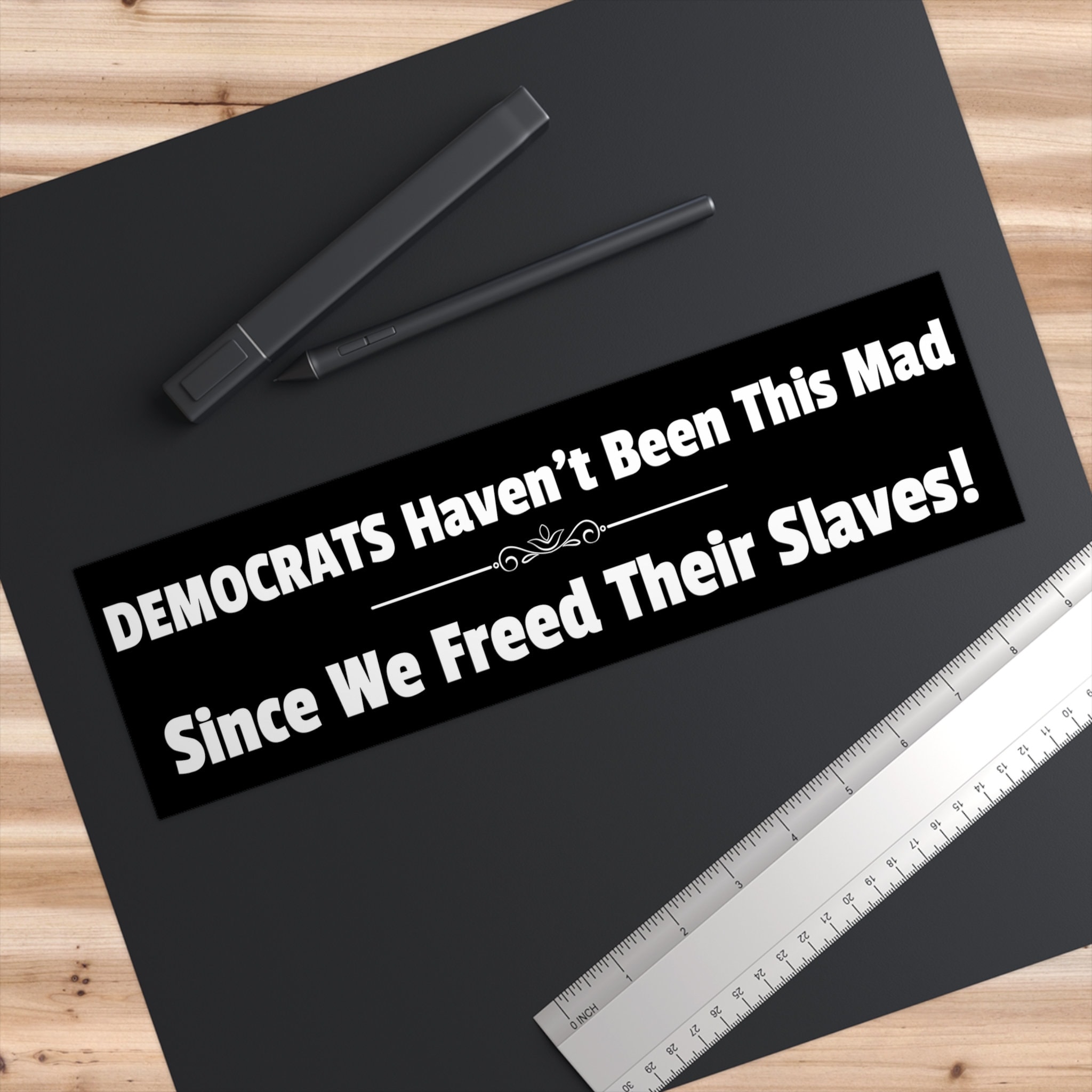 Conservative Bumper Sticker: Anti-democrat, Pro-trump (11.5” X 3”) - Etsy