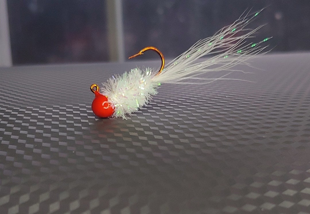 3 PACK Marabou Feather Crappie Jigs - Etsy