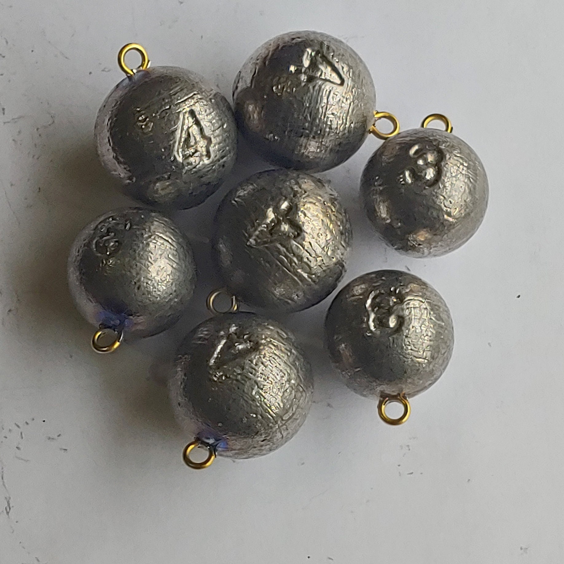 10 Pack of Cannon Ball Sinkers for Bumping Catfish - Etsy