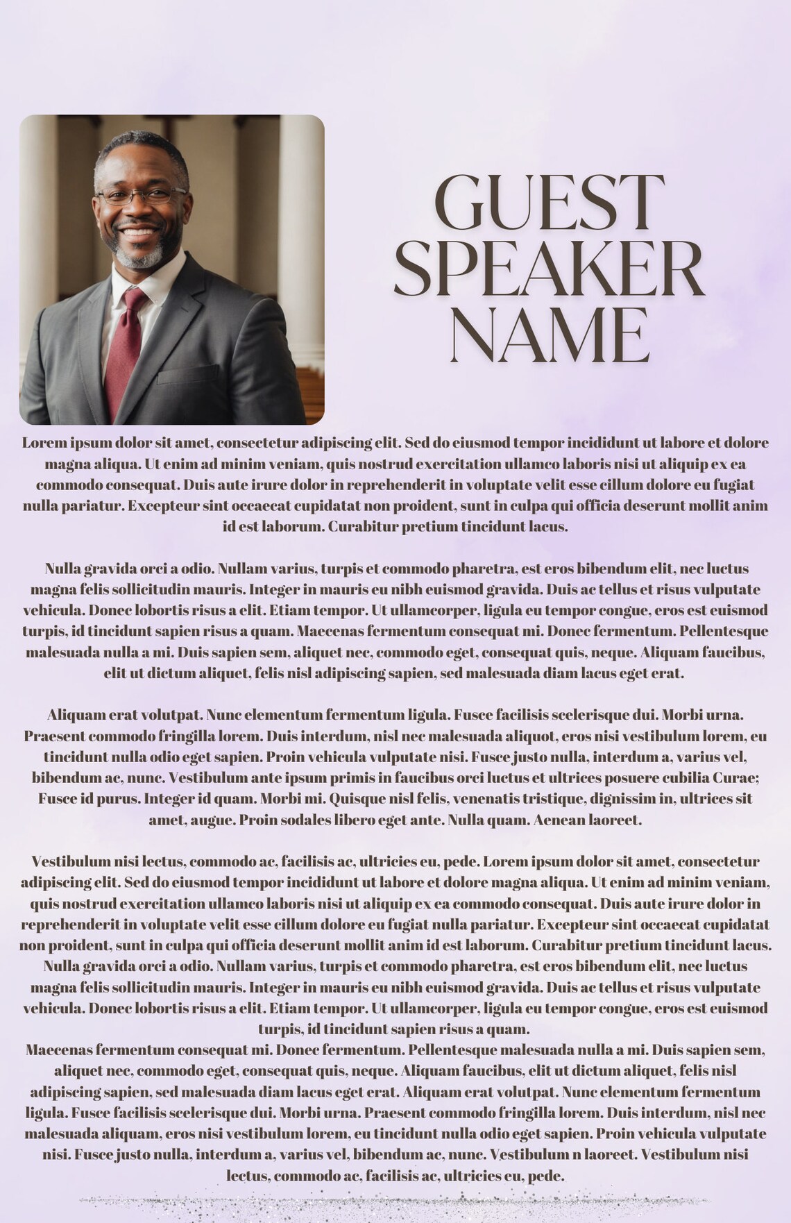 Canva Template Pastor Appreciation Program Template, Purple & Silver ...