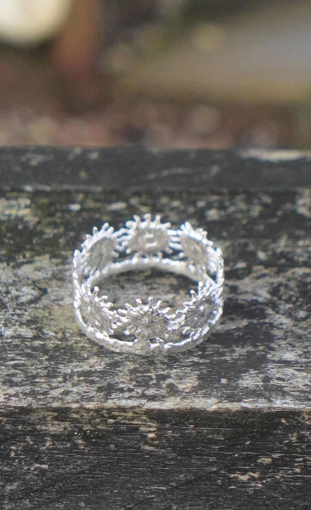 The Lace Rings - Cast From Textile Lace in Sterling Silver, One of a ...