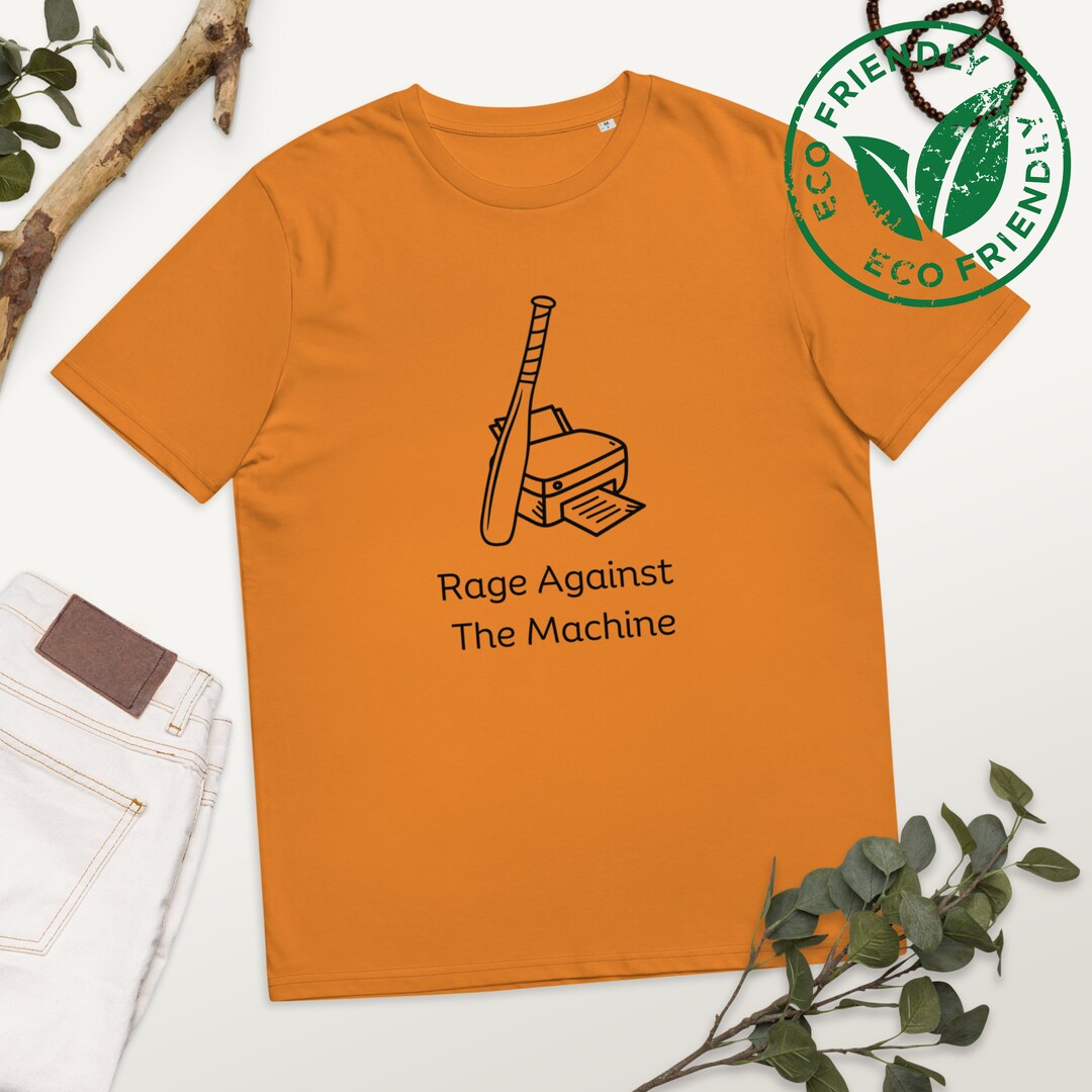 Rage Against the Machine Funny T-shirt | Printer Smasher Tee | IT ...