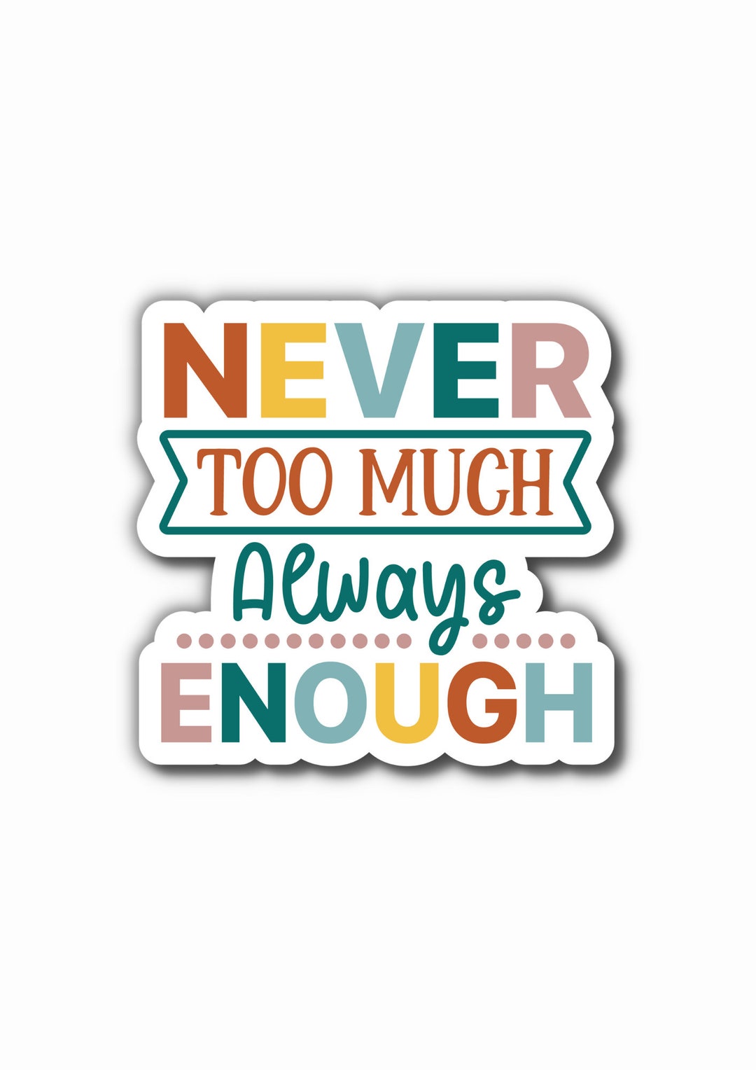 Always Enough Sticker, ADHD Sticker, Neurodivergent Sticker, Laptop ...