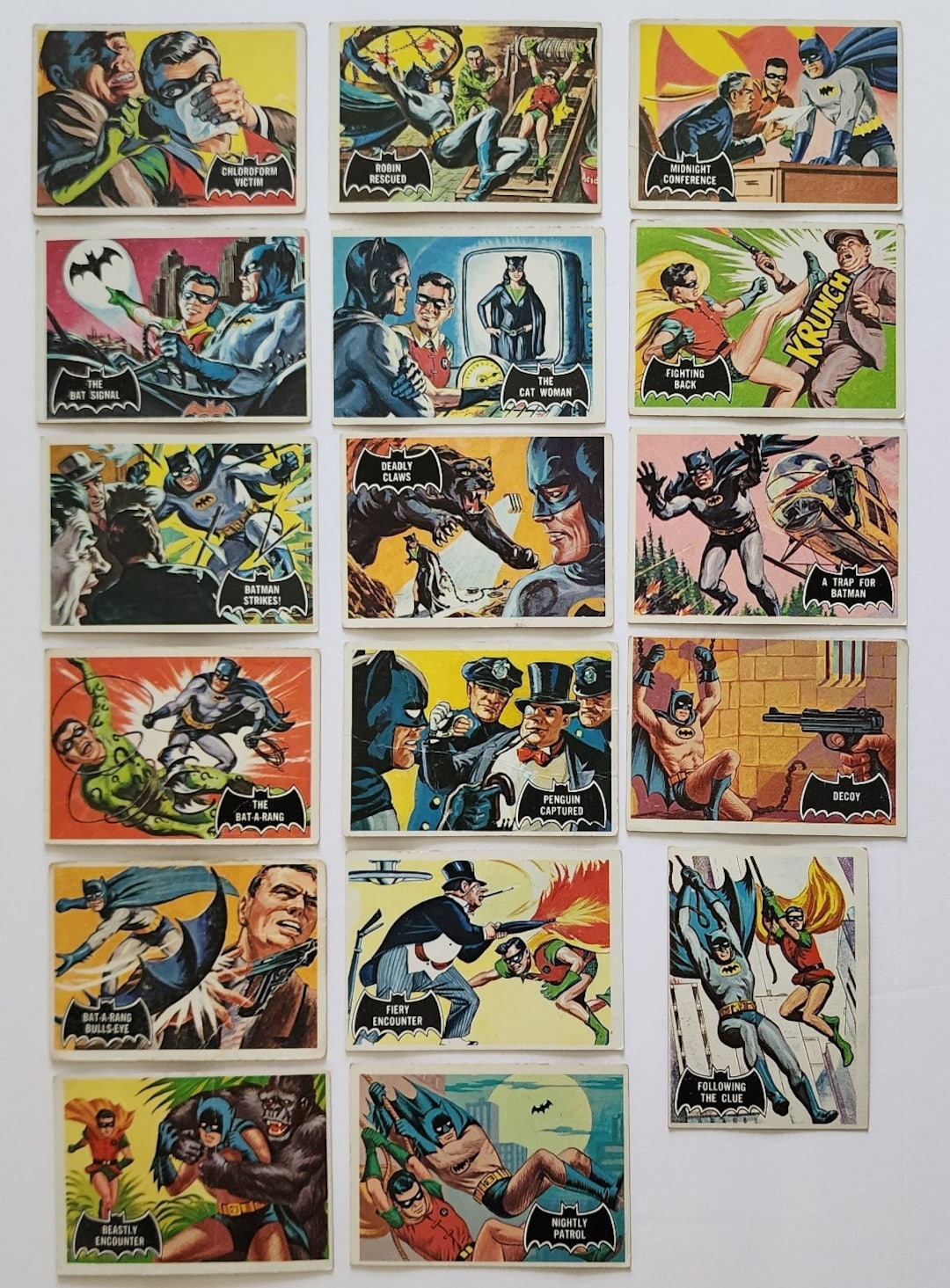 Batman Trading Cards From 1966 National Periodicals Publications - NOT ...