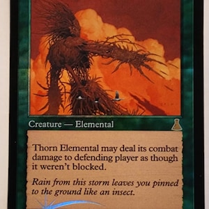 MTG - Magic the Gathering - Urza's Destiny - Thorn Elemental (FOIL ...