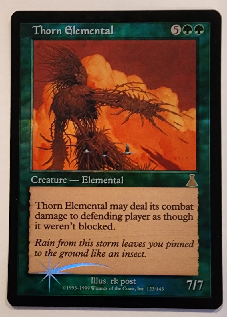 MTG - Magic the Gathering - Urza's Destiny - Thorn Elemental (FOIL ...