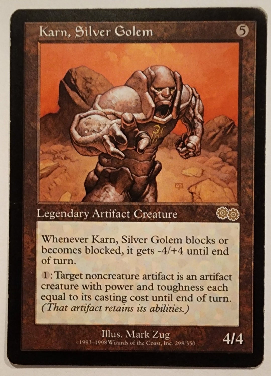MTG - Magic the Gathering - Urza's Saga - Karn, Silver Golem - Lightly ...