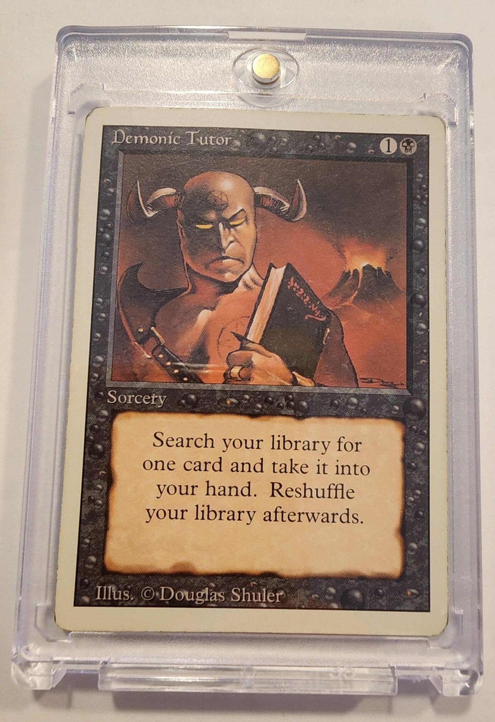MTG - Magic the Gathering - Revised - Demonic Tutor - Lightly Played - Etsy