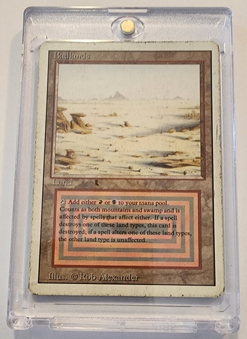 MTG Magic the Gathering Revised Badlands Dual Land Heavily Played 3 - Etsy