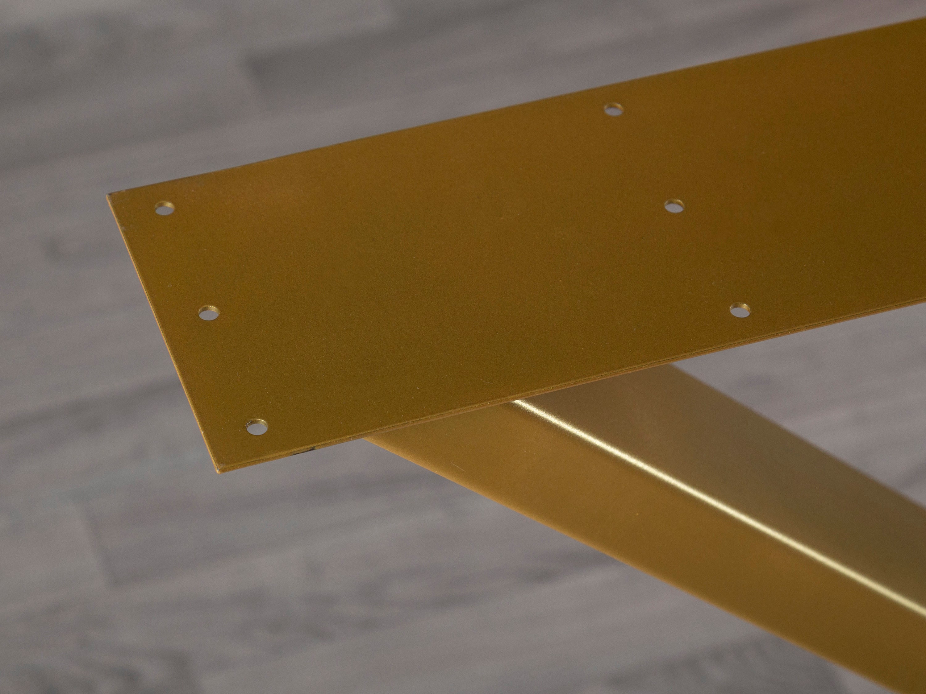 Metal Table Legs SET OF 2 Gold Table Base Metal Dining Table Legs 28x28 ...