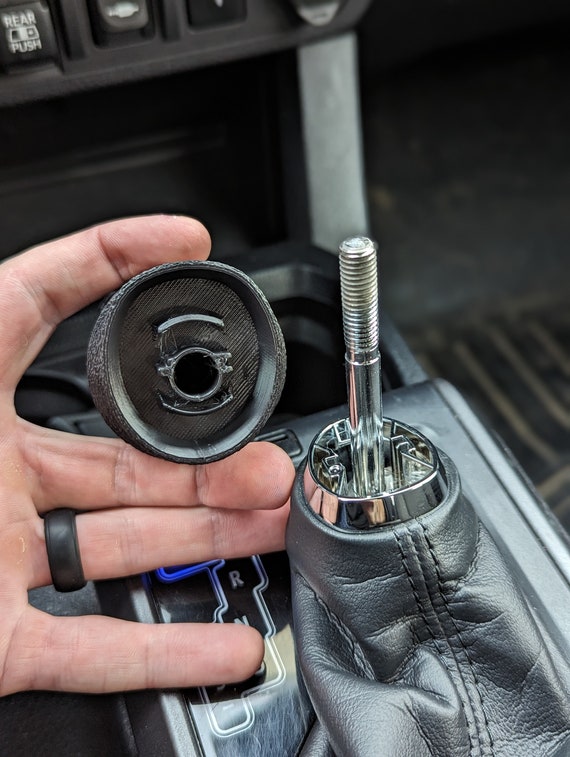 Knurled Toyota Tacoma 3rd Gen 2016 2023 AT Shift Knob Tacoma Accessories 3rd Gen Modifications Matte Black Rugged Easy Install