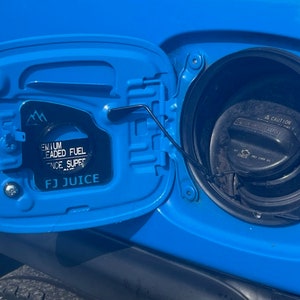 Personalized Toyota FJ Cruiser Gas Cap Holder (OEM Fuel Door Only) 2007 ...