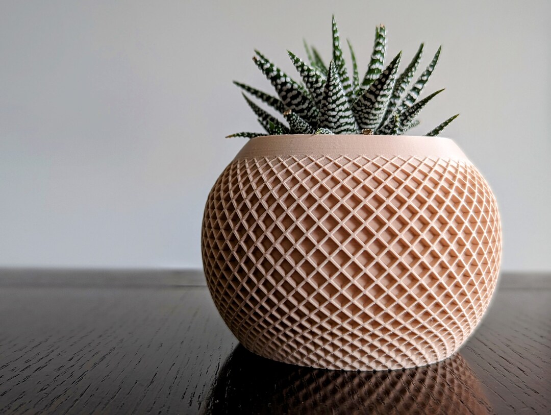 Geometric Planter WEAVE Modern Planter Indoor Pot 3D Printed Planter ...