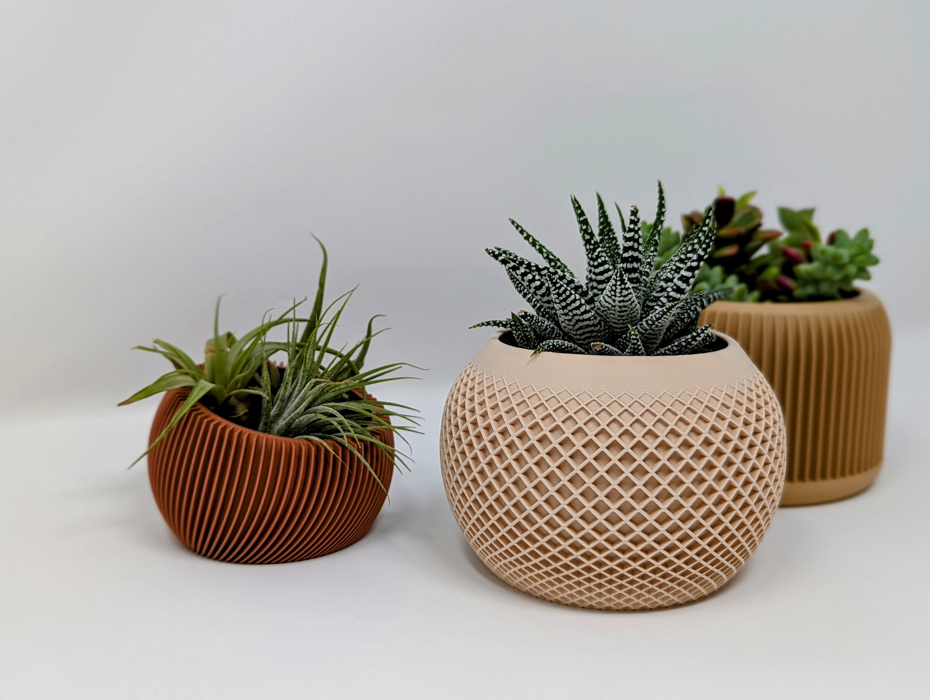 Geometric Planter WEAVE Modern Planter Indoor Pot 3D - Etsy